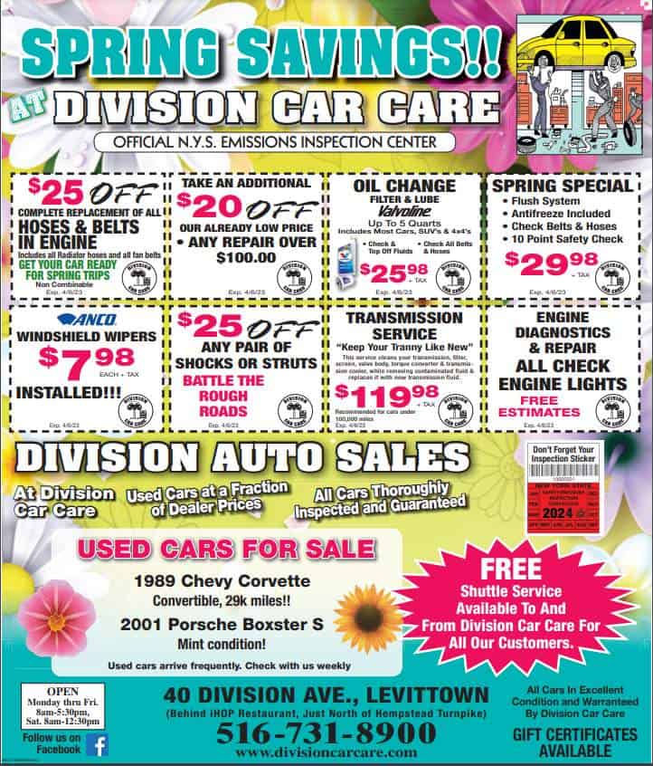 Specials - Division Car Care